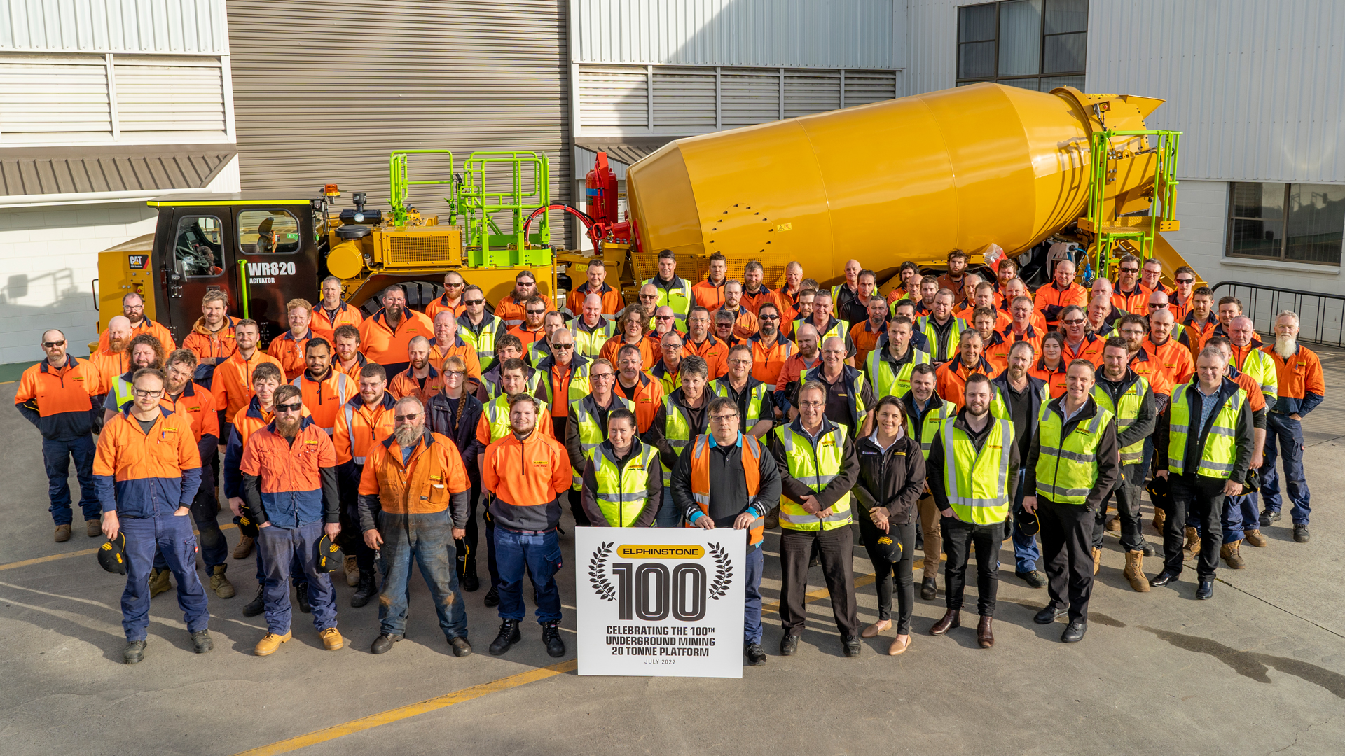 Sale of the 100th Elphinstone 20 Tonne Base Platform | Elphinstone Pty Ltd